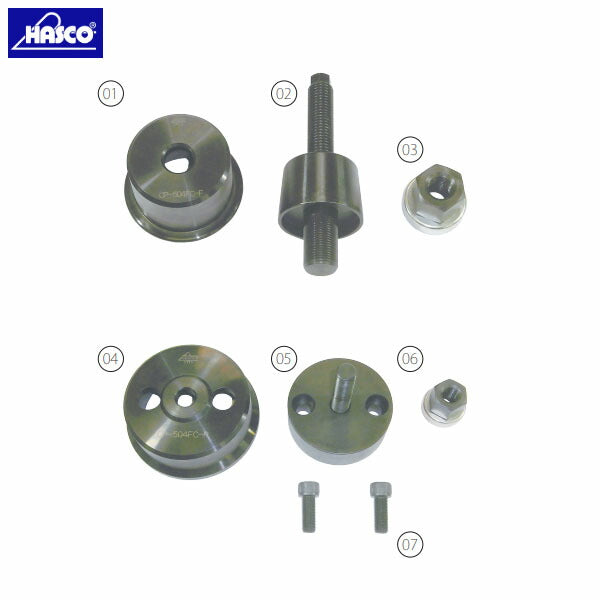 ハスコー ガイドボルト FC-R (CP-504FC-07)(4940995506452) クランクシールインサーター用部品 HASCO