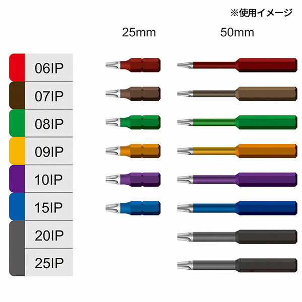 日本正規品 プロチ 6本組IPビットショート IP9 (PRC-BIT25-IP9)(4545301068220) PROCHI